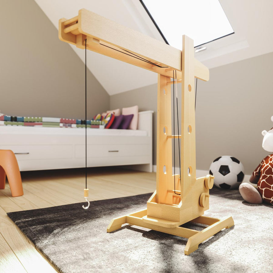 Holzkran (Bauanleitung) – Lets-Bastel Shop